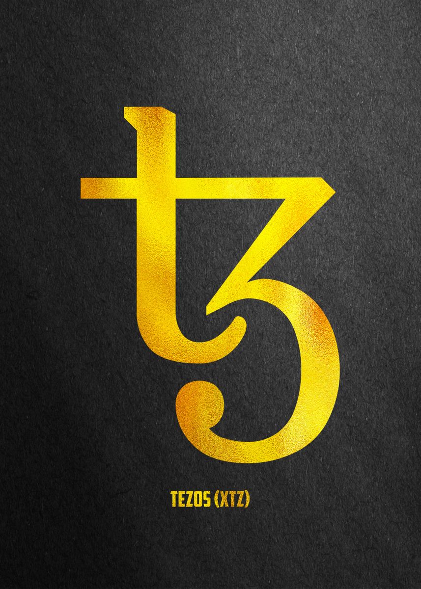 'Tezos Coin' Poster, picture, metal print, paint by Trending Music ...