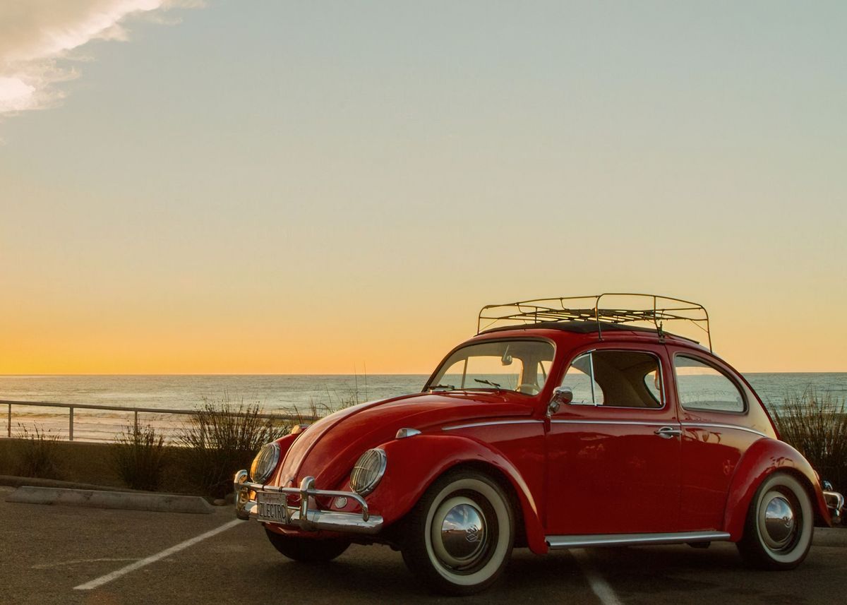 'VW Beetle' Poster by askadina shakee | Displate