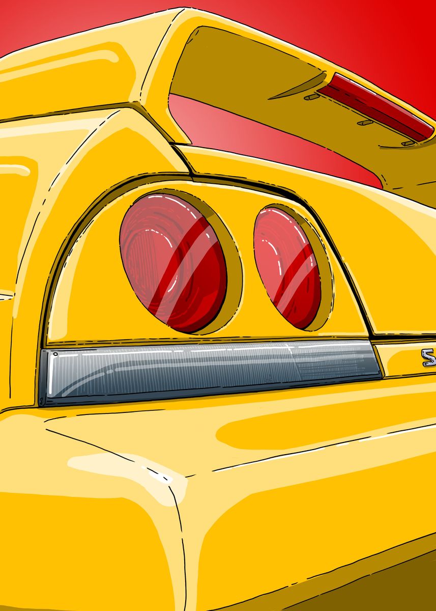 'Nissan Skyline R33 GTR' Poster by ND Fat | Displate