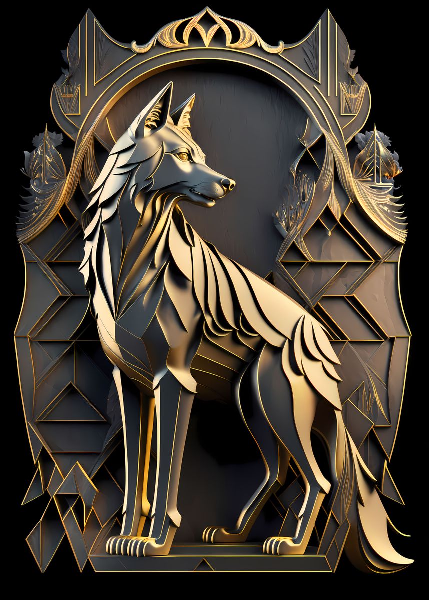 'Throne of Power Wolf' Poster, picture, metal print, paint by Luong ...