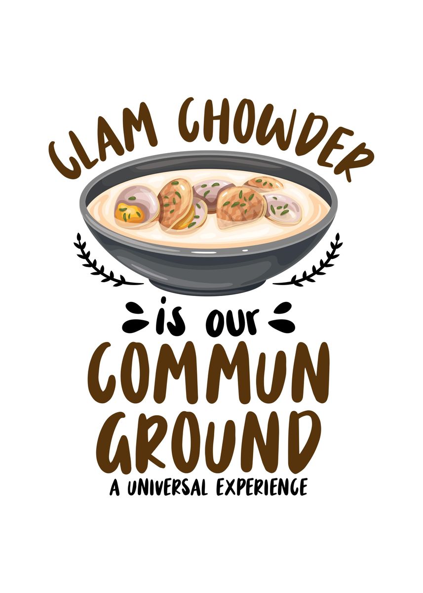 'Clam Chowder' Poster, picture, metal print, paint by Sebastian Wünsche ...