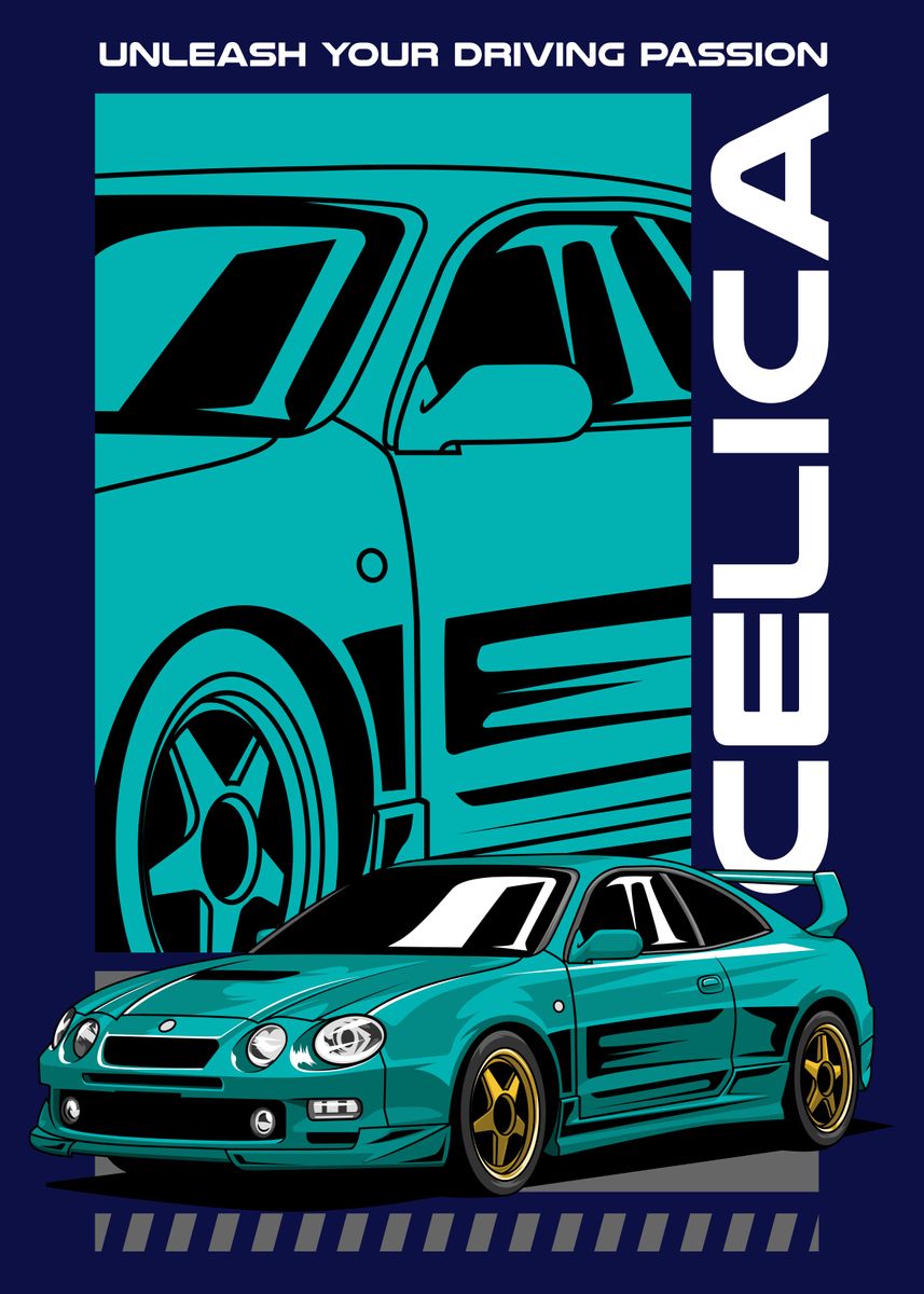 'Iconic Racing Car' Poster, picture, metal print, paint by Mikhaila ...