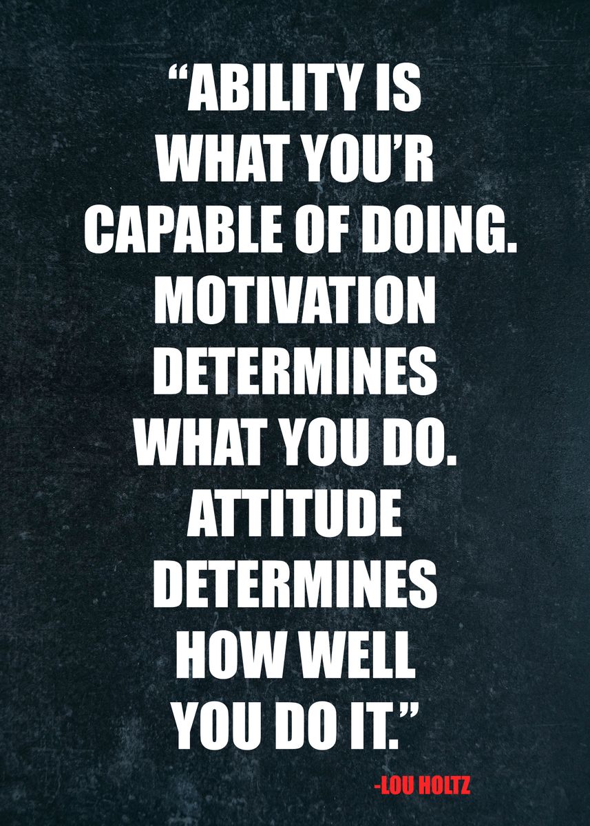 'motivation' Poster, picture, metal print, paint by 3am | Displate