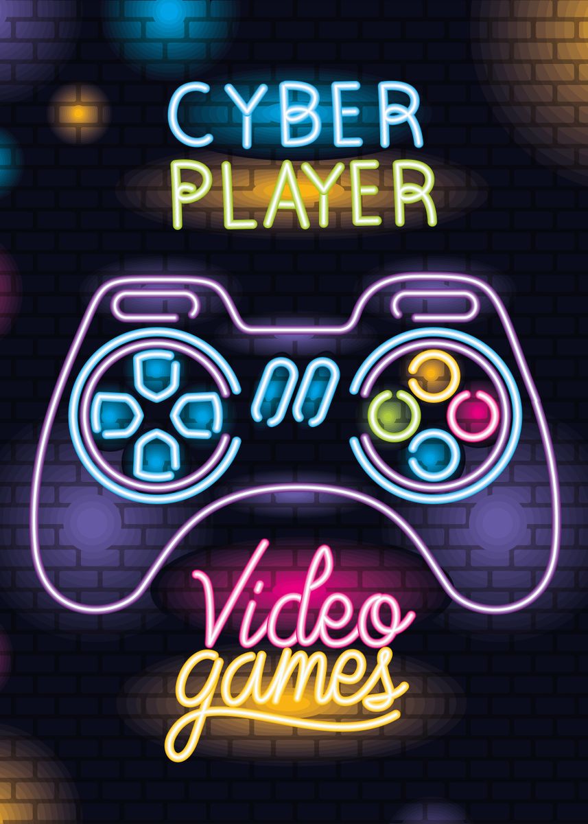 'Cyber Player ' Poster, picture, metal print, paint by Japanese art ...