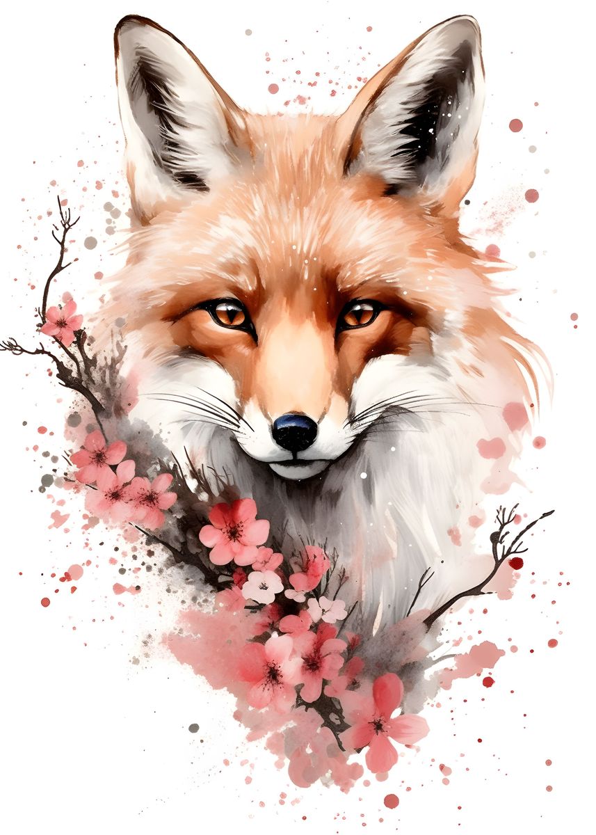 'Fox' Poster by Michael I. Organ | Displate