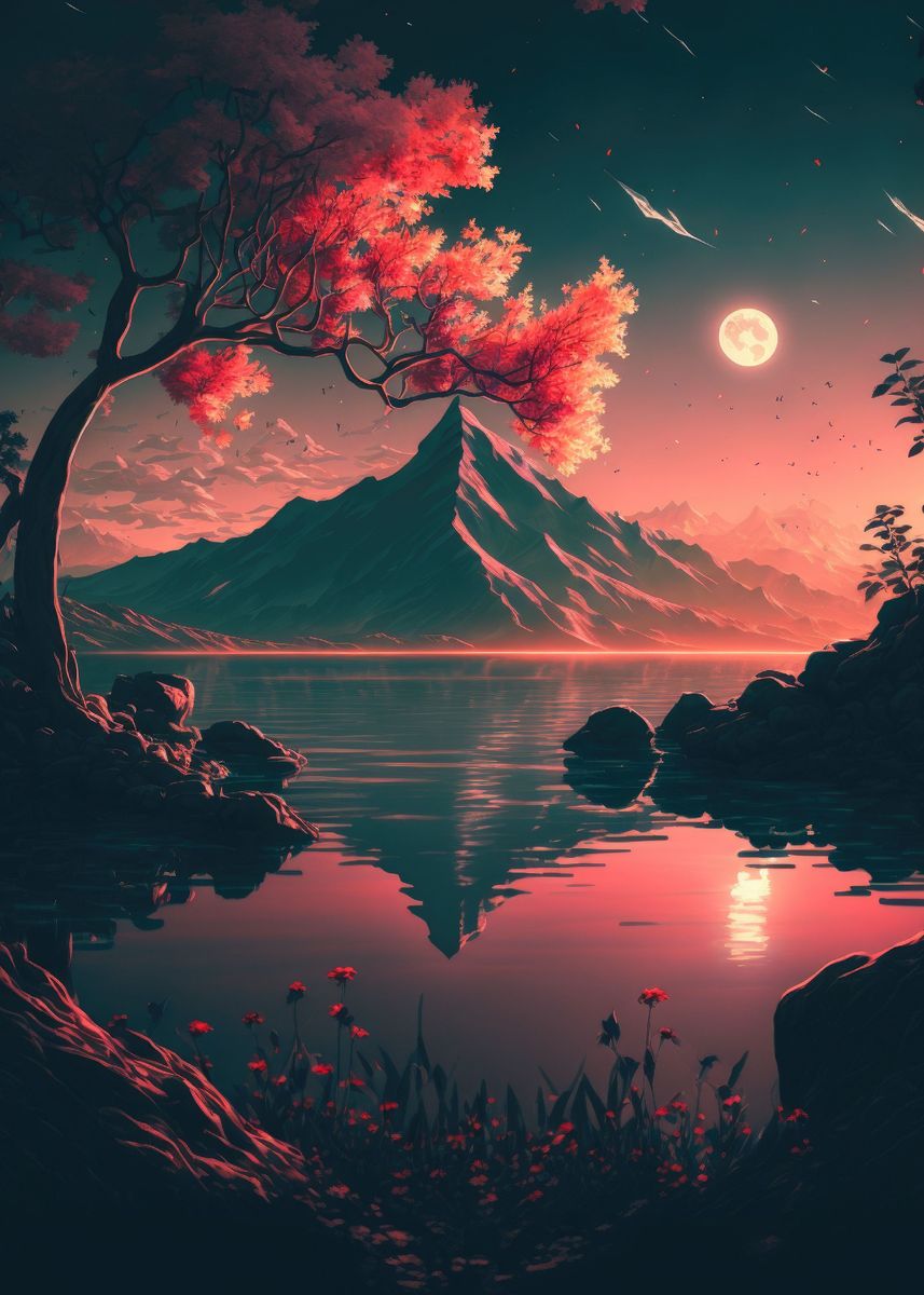 'Nature Landscape' Poster, picture, metal print, paint by Ander HaRRy ...