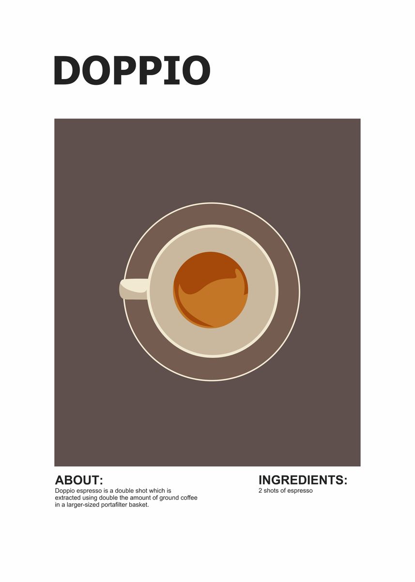 'about doppio ' Poster, picture, metal print, paint by Ratna Mutia Dewi ...