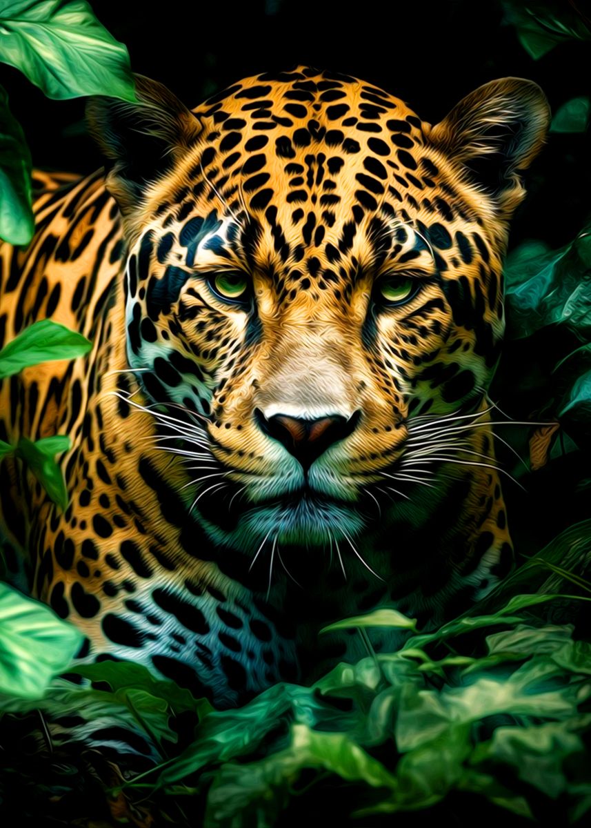 'Jaguar' Poster, picture, metal print, paint by nhatsk min | Displate