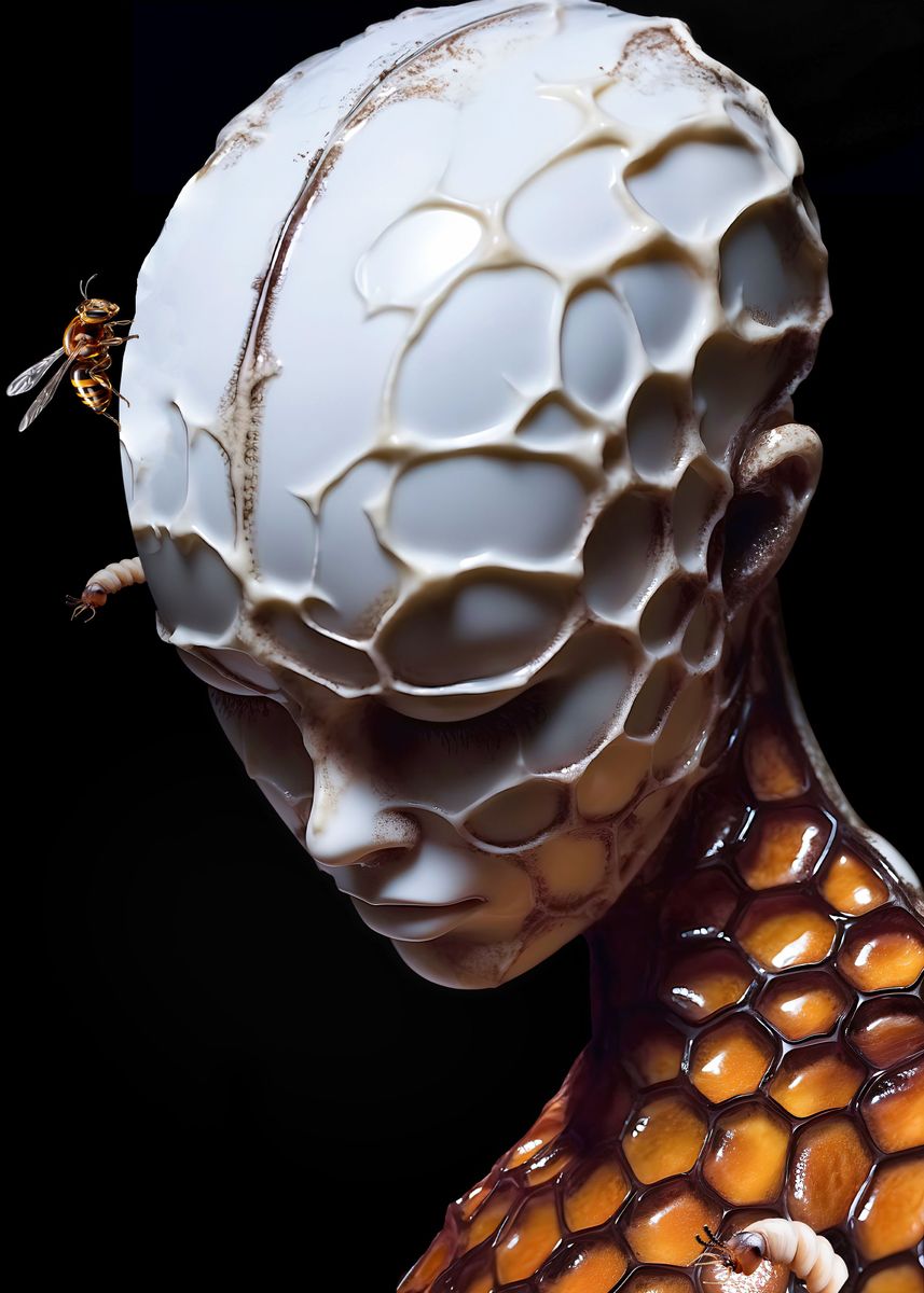 'Hive Queens Reflection' Poster, picture, metal print, paint by Quentin ...