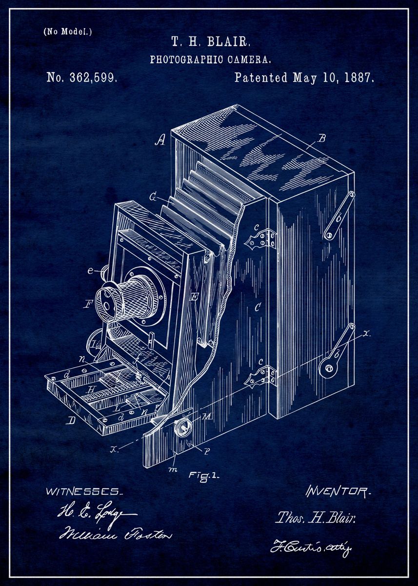 'Lucidograph Camera 1887' Poster by RickyEKelly | Displate