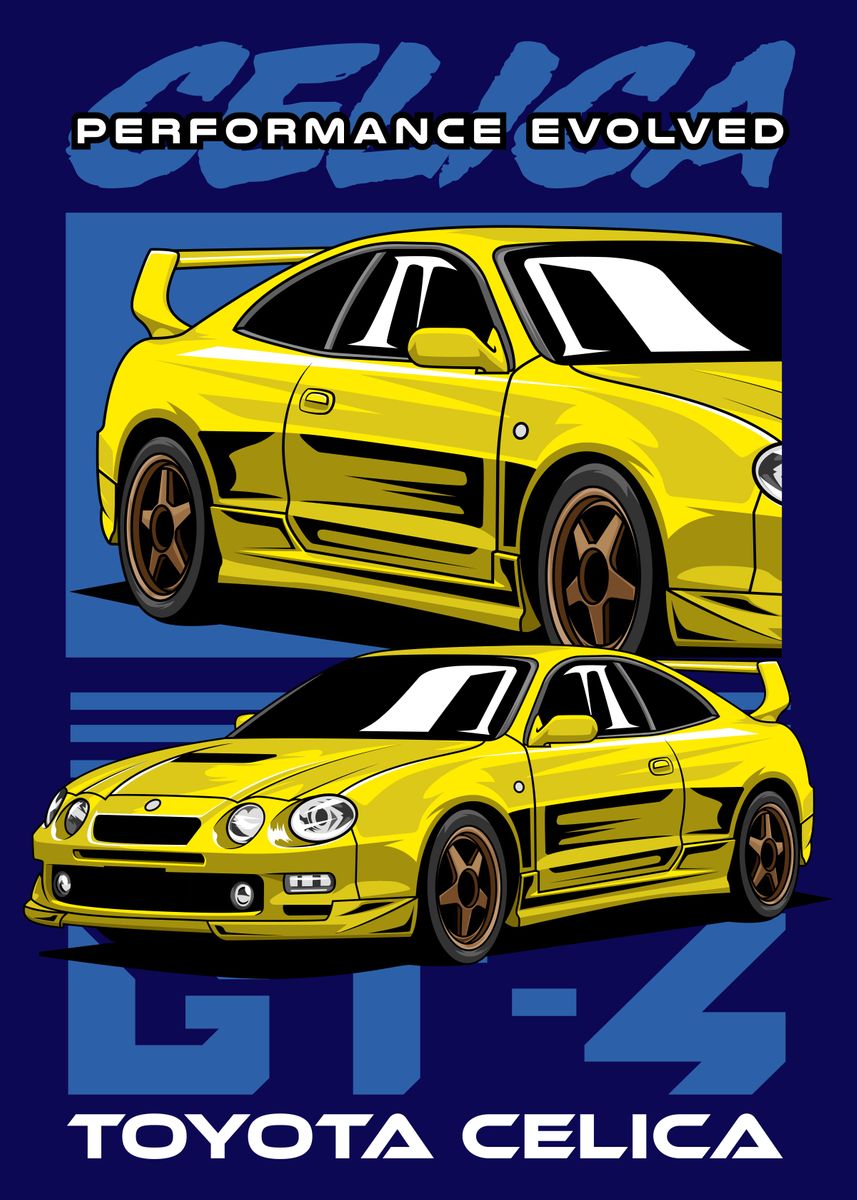 'Legendary JDM Car' Poster by Mikhaila Poster Design | Displate