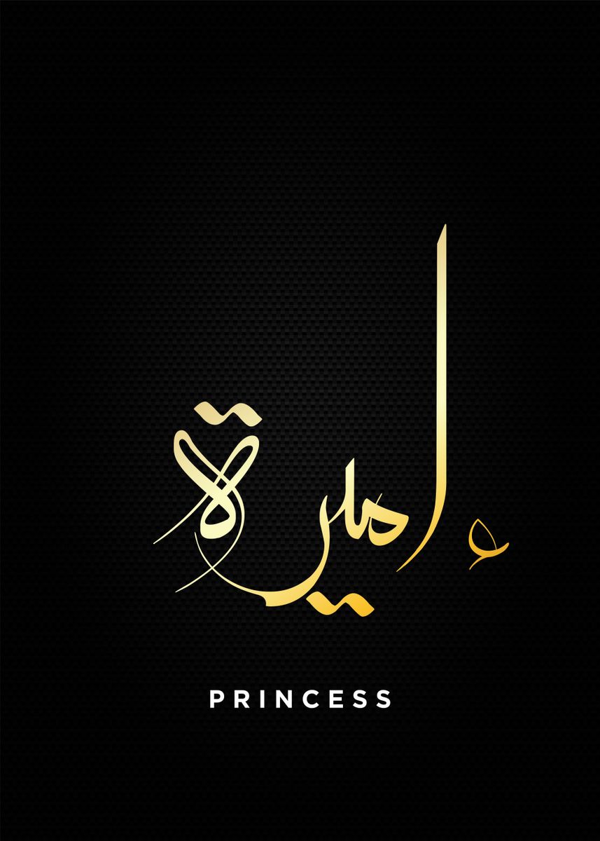 'princess calligraphy' Poster, picture, metal print, paint by Most ...