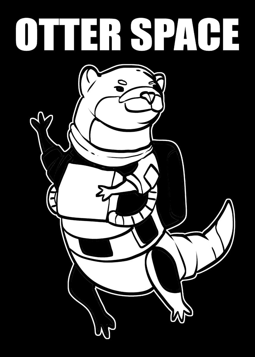 'Otter Space Astrologer Gif' Poster by Powdertoastman | Displate