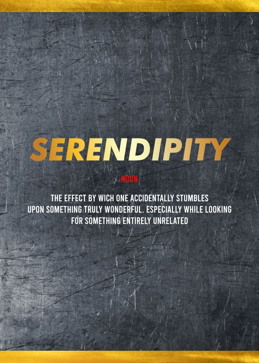 'serendipity' Poster, picture, metal print, paint by Exclusive posters Metal artprints | Displate