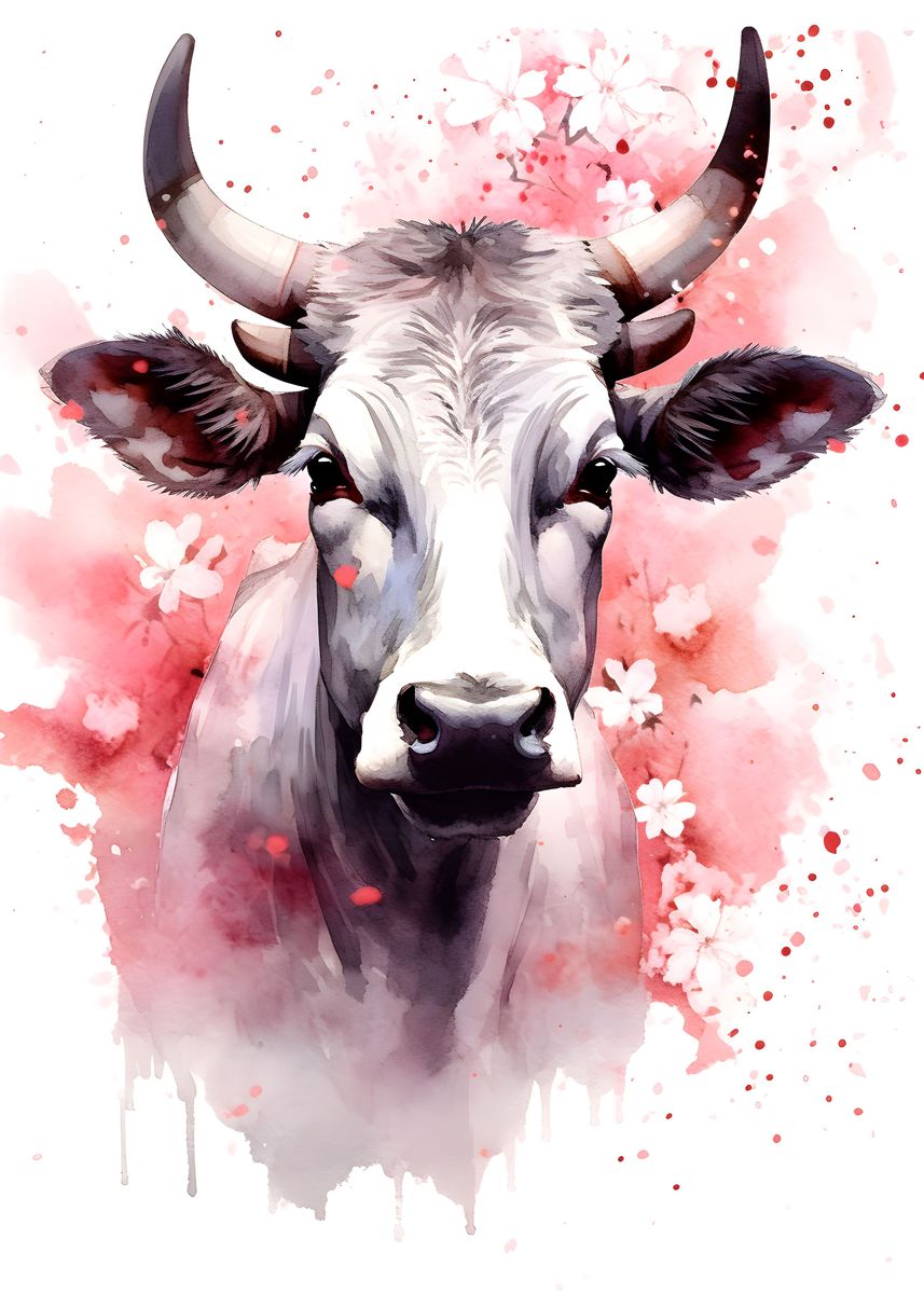 'Cow' Poster by Michael I. Organ | Displate
