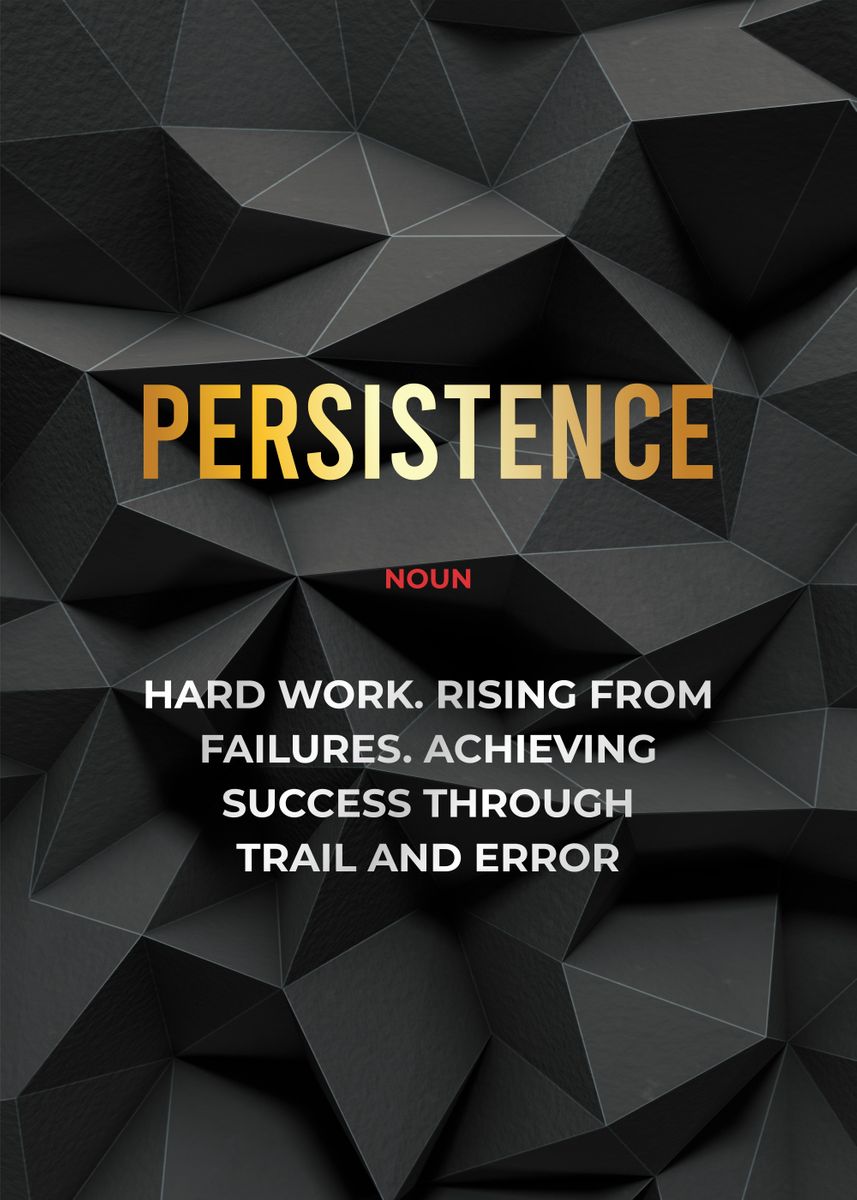 'success motivational' Poster, picture, metal print, paint by Lowpoly ...