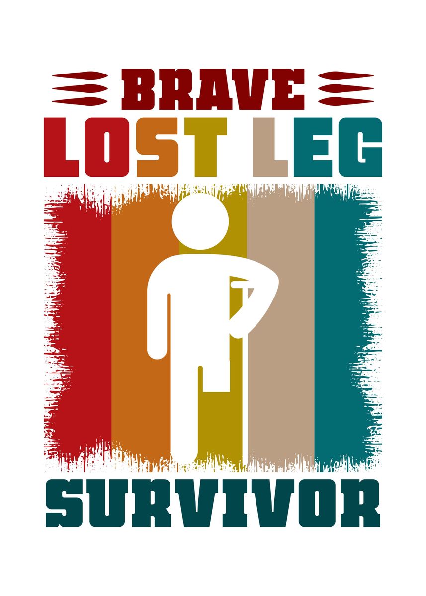 'Leg Amputee' Poster, picture, metal print, paint by Sebastian Wünsche ...