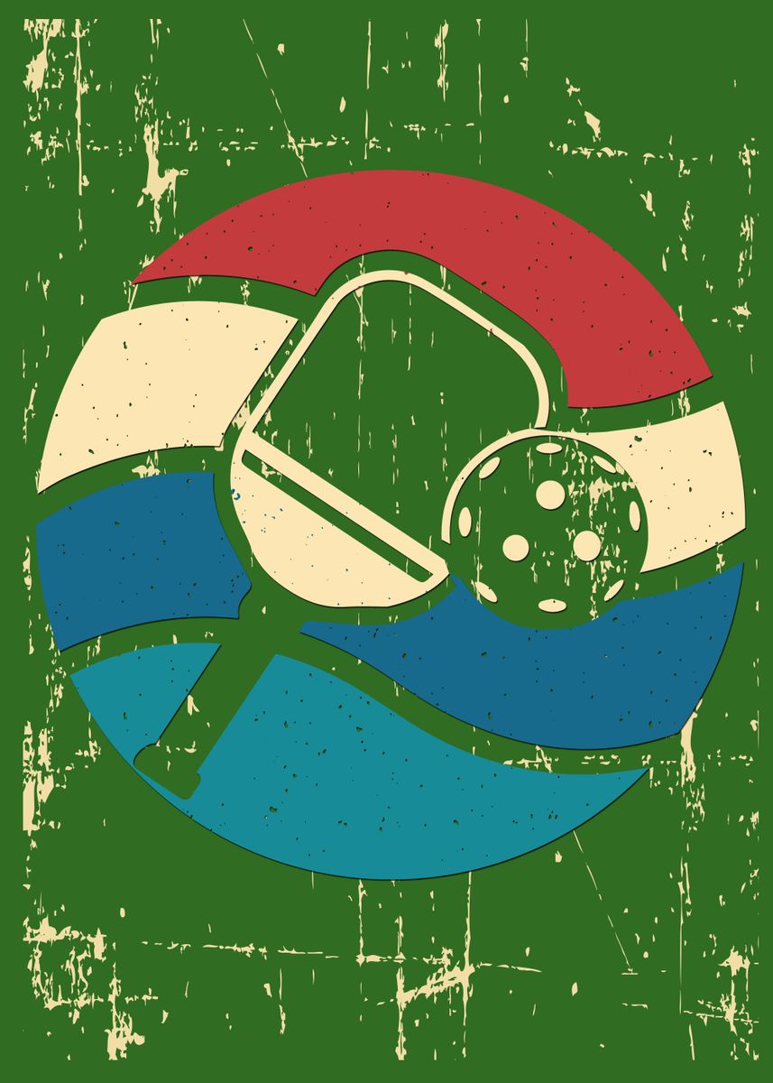 'Pickleball Paddle' Poster, picture, metal print, paint by XandYart ...