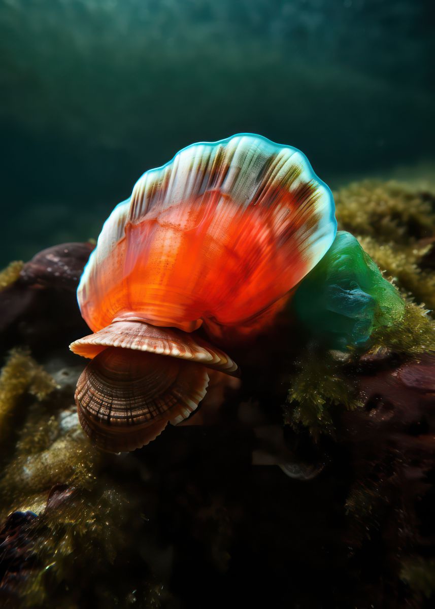 'Bivalve clam' Poster by Zooscape Wildlife | Displate