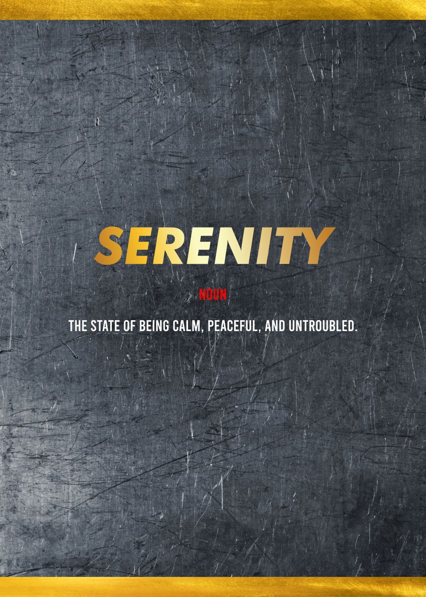 'serenity' Poster, picture, metal print, paint by Exclusive posters ...