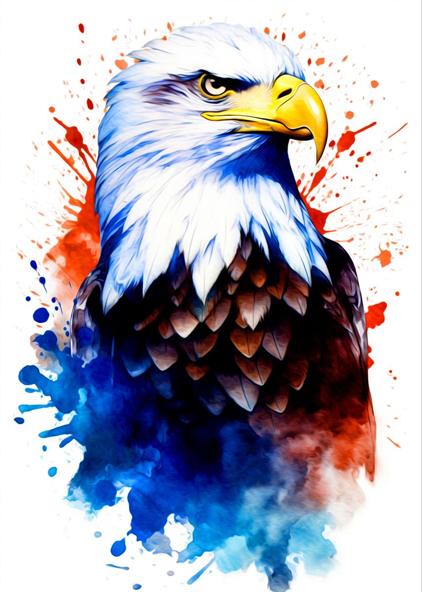 'Eagle' Poster, picture, metal print, paint by set more | Displate