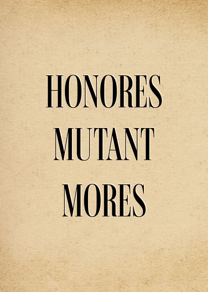 'Latin Quote Power Corrupts' Poster, picture, metal print, paint by ...