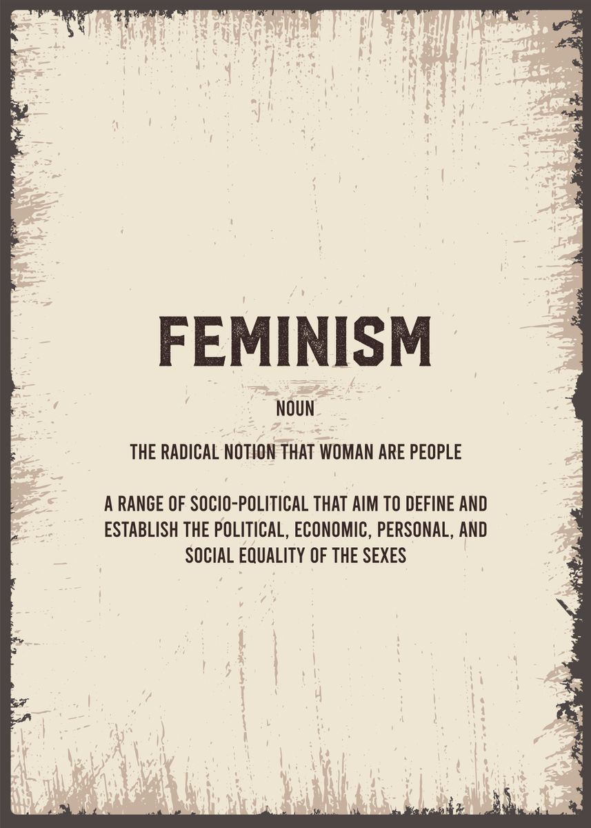 'feminism' Poster, picture, metal print, paint by Trending Awesome ...