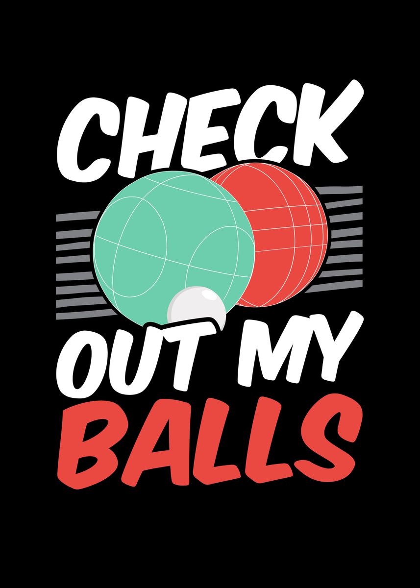 'Bocce Ball Player' Poster, picture, metal print, paint by NAO | Displate