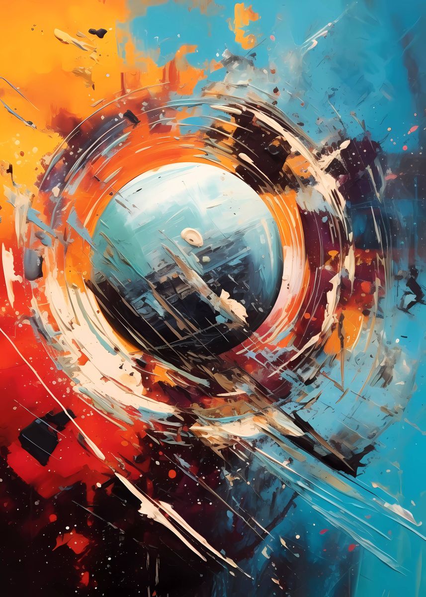 'Exploded Planet' Poster, picture, metal print, paint by David Scott ...