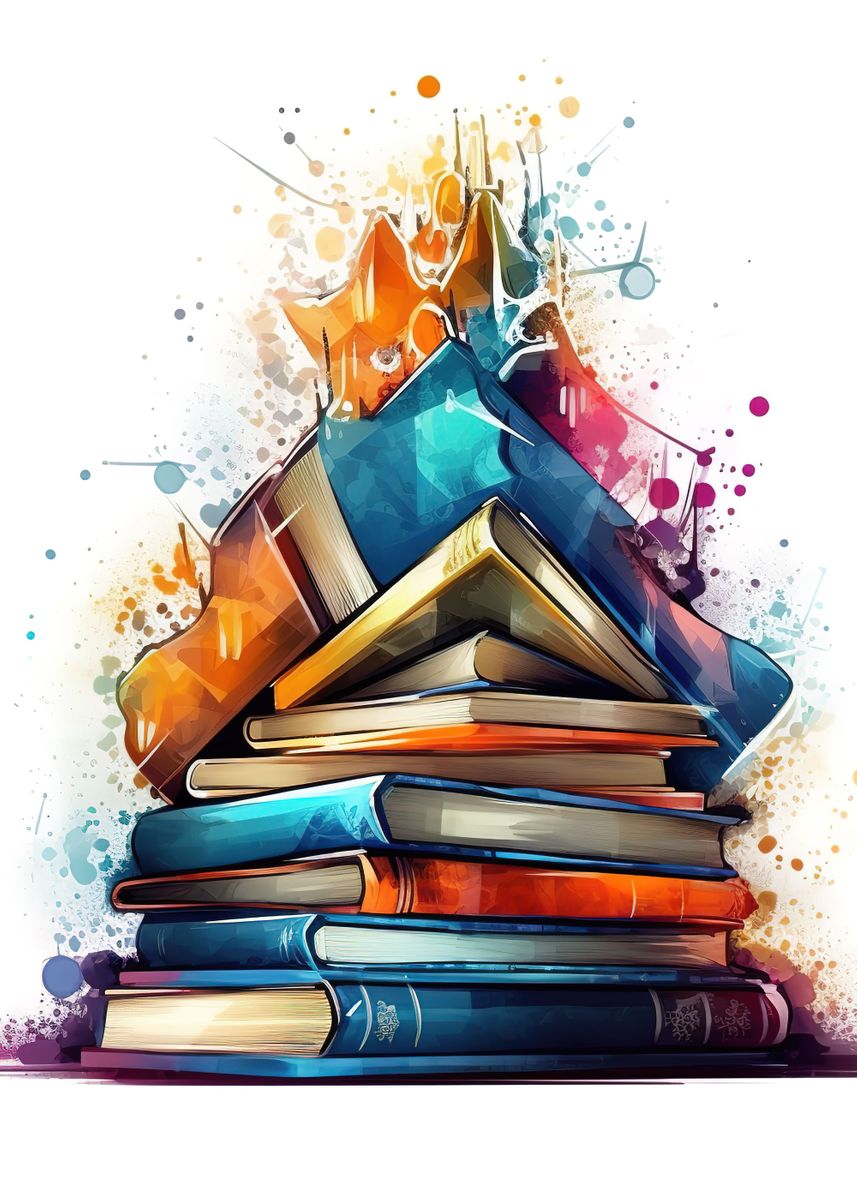 'Magic Book Watercolor' Poster by Isla Daven | Displate