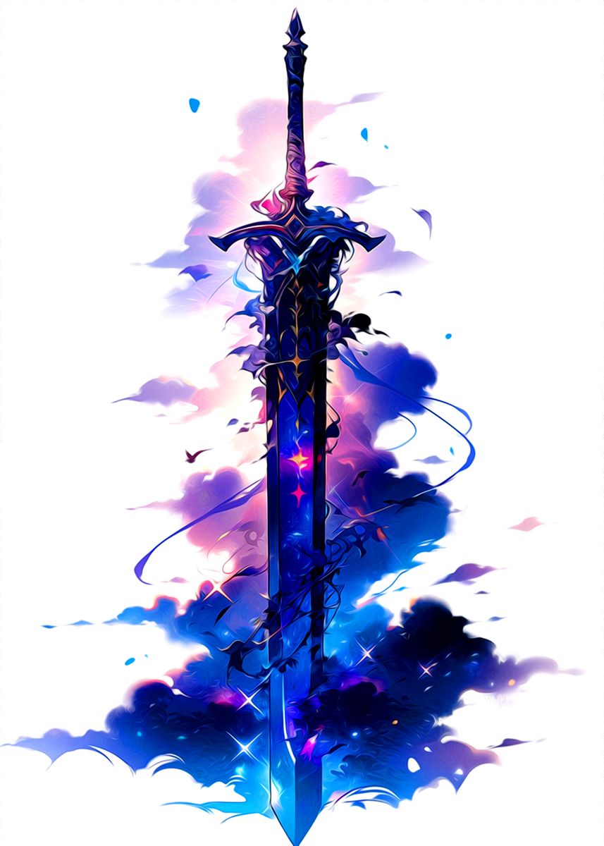 'Brilliant Sword' Poster, picture, metal print, paint by Uranus Artist ...