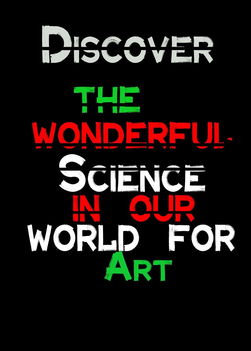 'Science Quote' Poster, picture, metal print, paint by ...