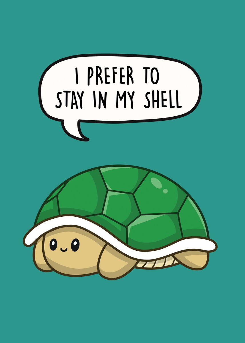 'Introverted Turtle Shell' Poster, picture, metal print, paint by LEFD ...