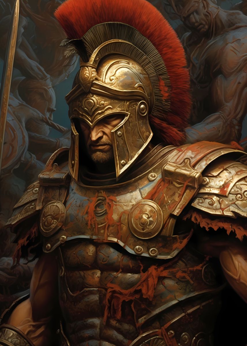 'Ares Oil Painting' Poster, picture, metal print, paint by ...