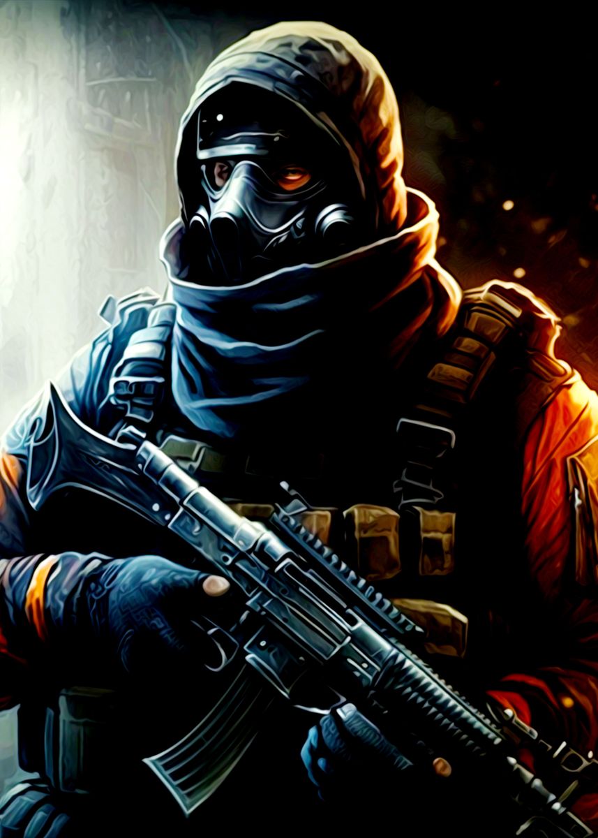 'Fantasy Soldier' Poster, picture, metal print, paint by Andie Liper ...