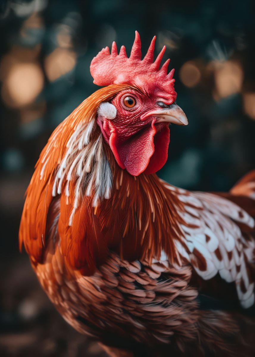 'Stately chicken' Poster by Zooscape Wildlife | Displate