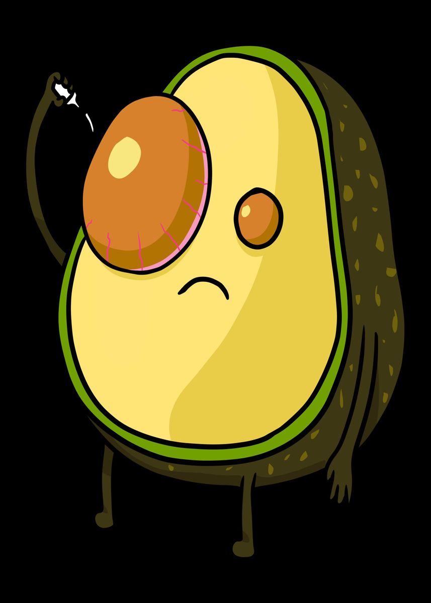 'Avocado Eye Drop' Poster by Hexor | Displate