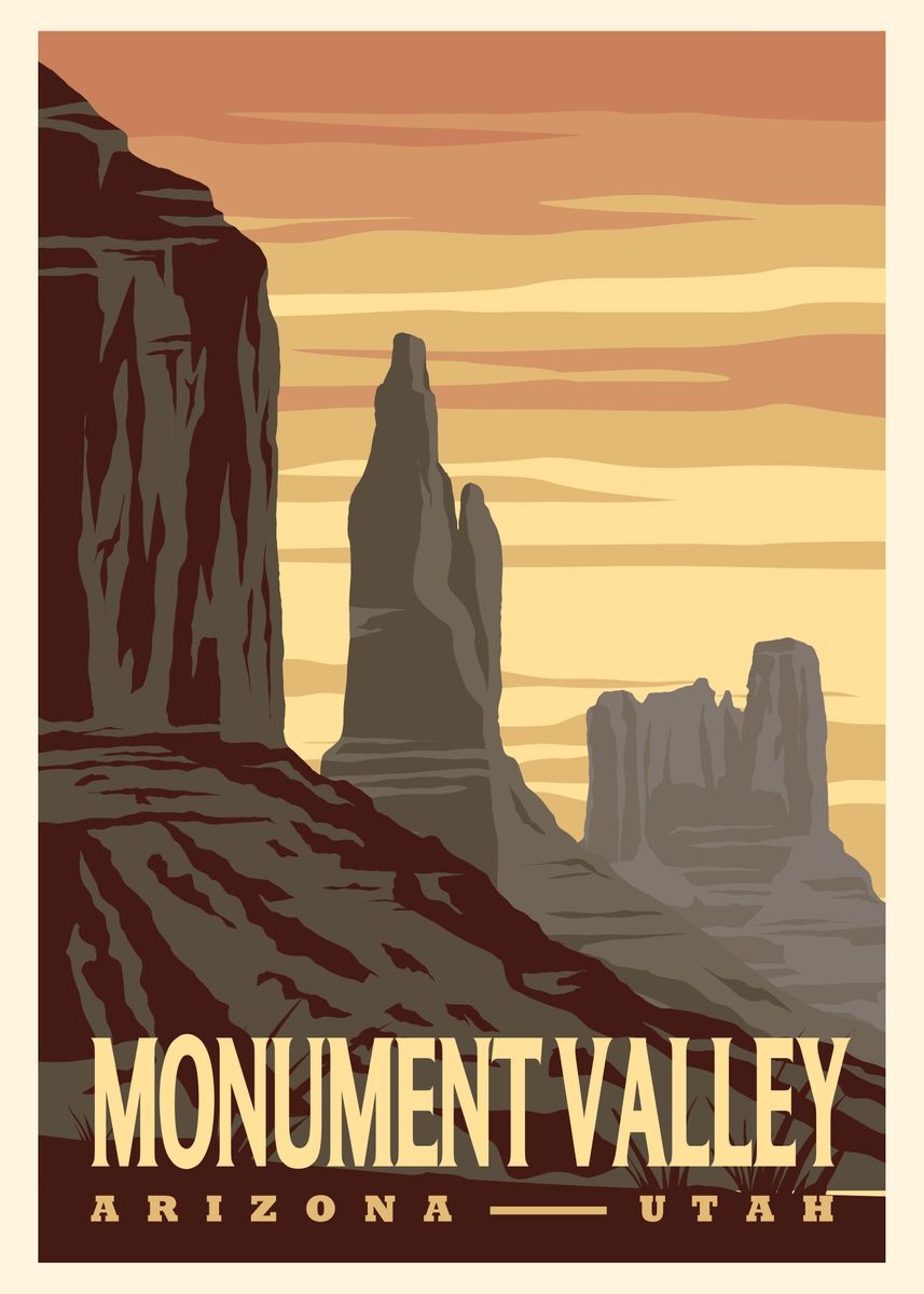 'Monument valley Navajo' Poster by Le Thi Thu Hien | Displate