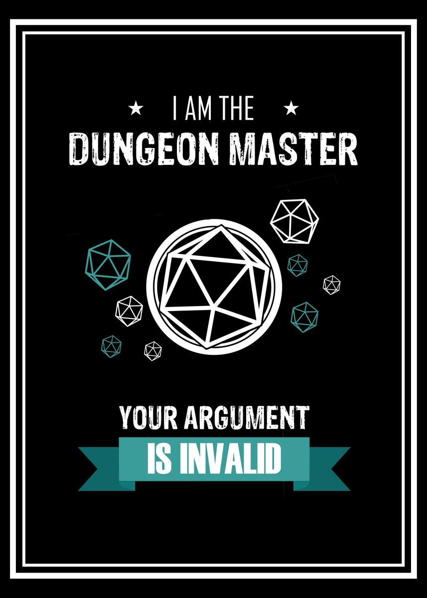 'Dungeon Master Wall Art' Poster, picture, metal print, paint by ...