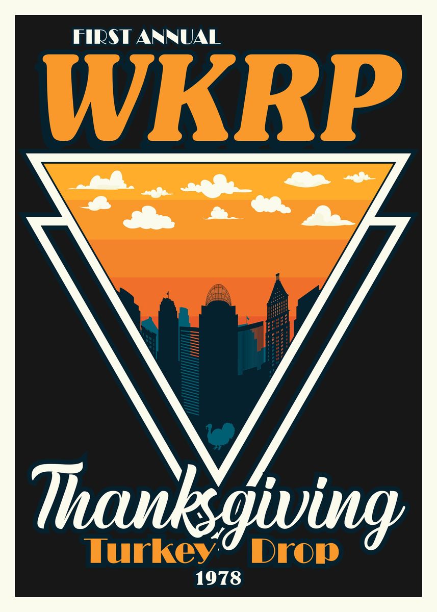 'Thanksgiving Turkey Triagl' Poster, picture, metal print, paint by ...