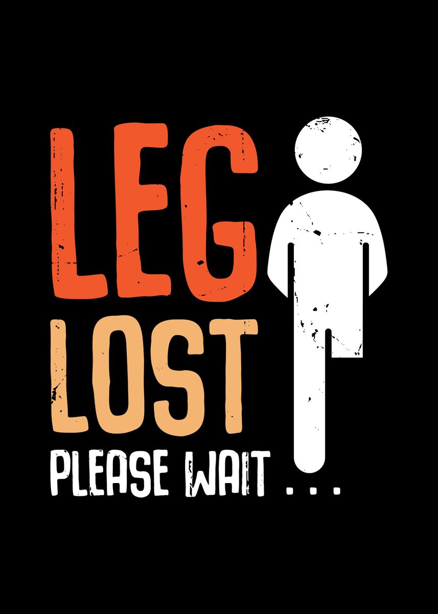 'Leg Amputee' Poster, picture, metal print, paint by Sebastian Wünsche ...