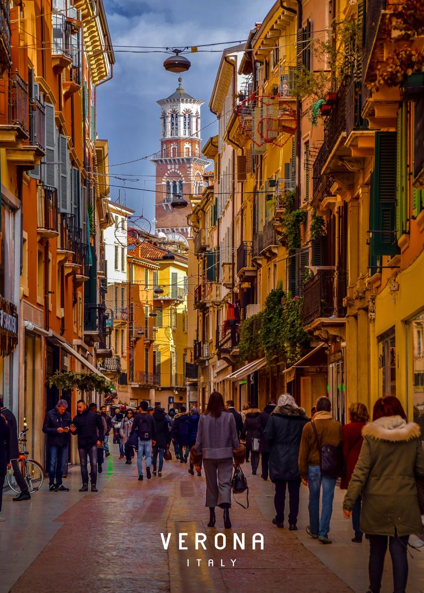 'Verona ' Poster, picture, metal print, paint by Explore Universe ...