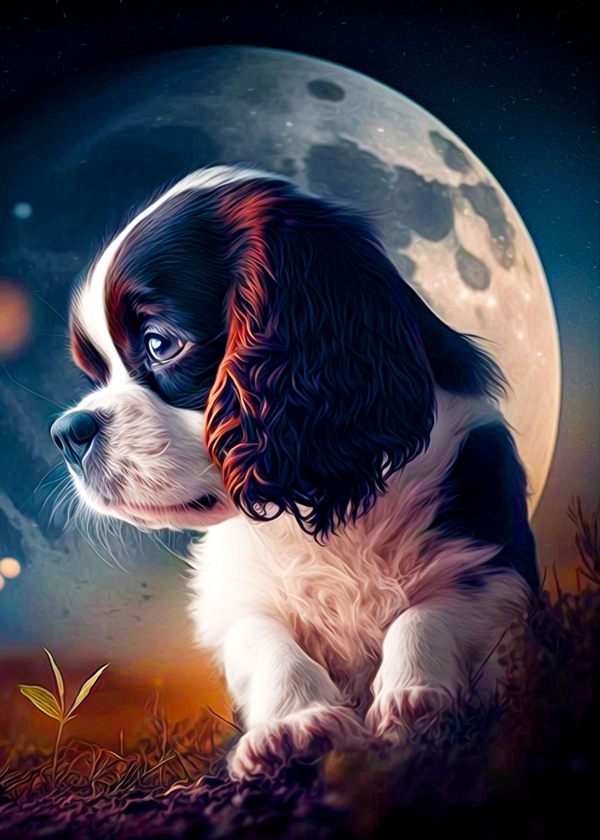 'Dog' Poster, picture, metal print, paint by Rane Acer | Displate