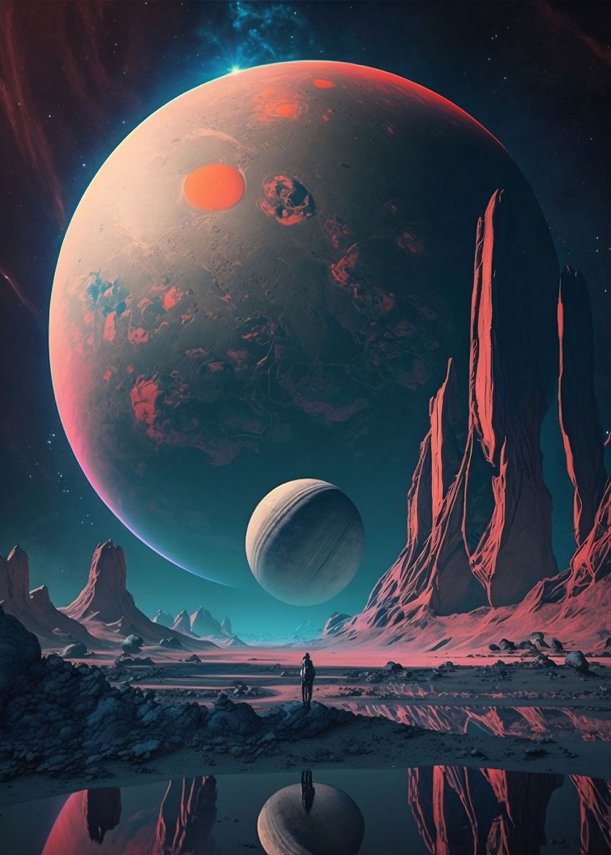 'Colors of Space' Poster by Enzaro | Displate