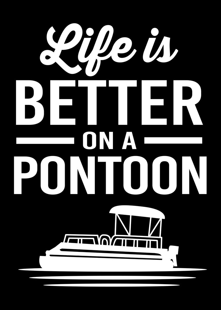 'Life Is Better On A Boat' Poster, picture, metal print, paint by ...
