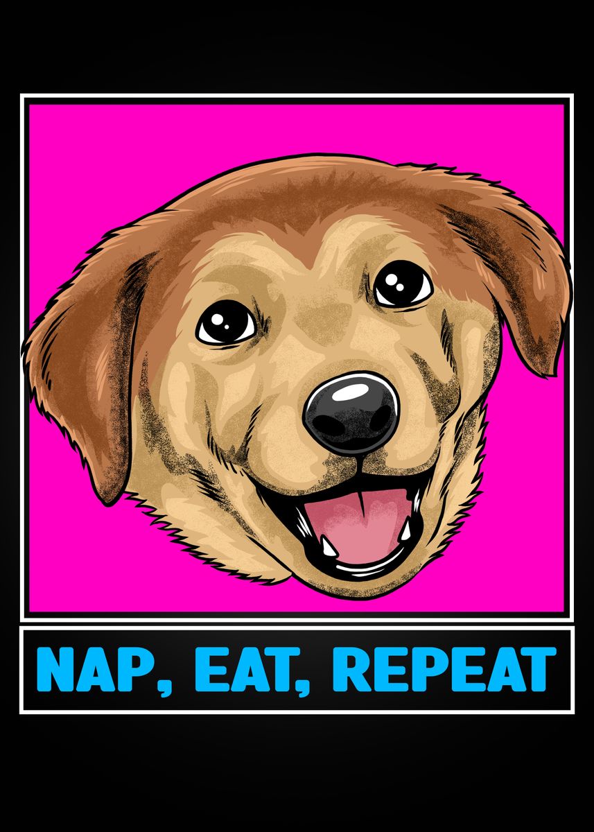 'Woof Dog Meme' Poster, picture, metal print, paint by Mikhaila Poster ...
