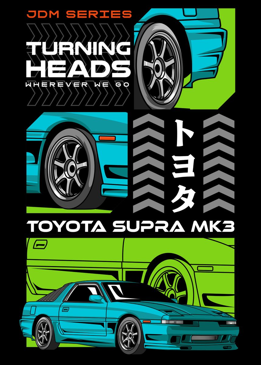 'Legendary Supra MK3' Poster, picture, metal print, paint by Berkah ...