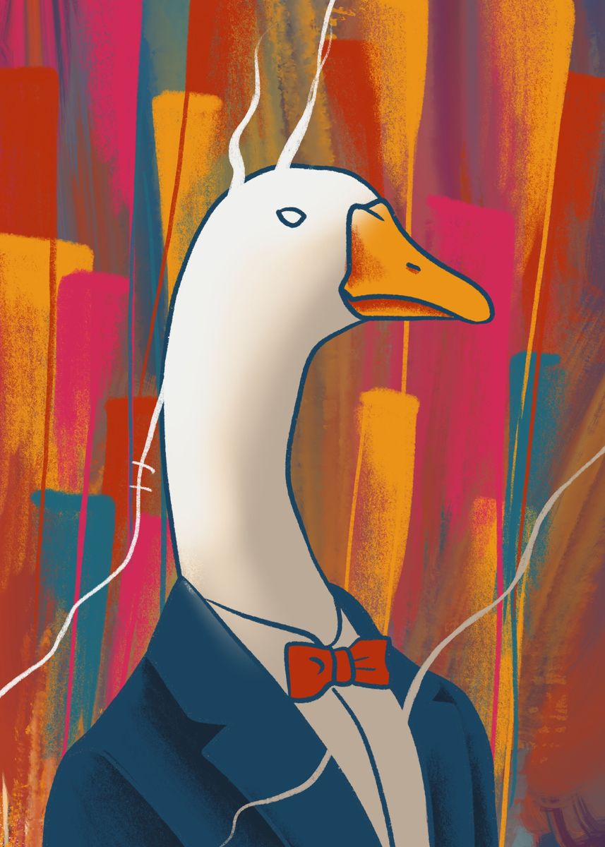 'The Duck of Judgment' Poster, picture, metal print, paint by masn ...