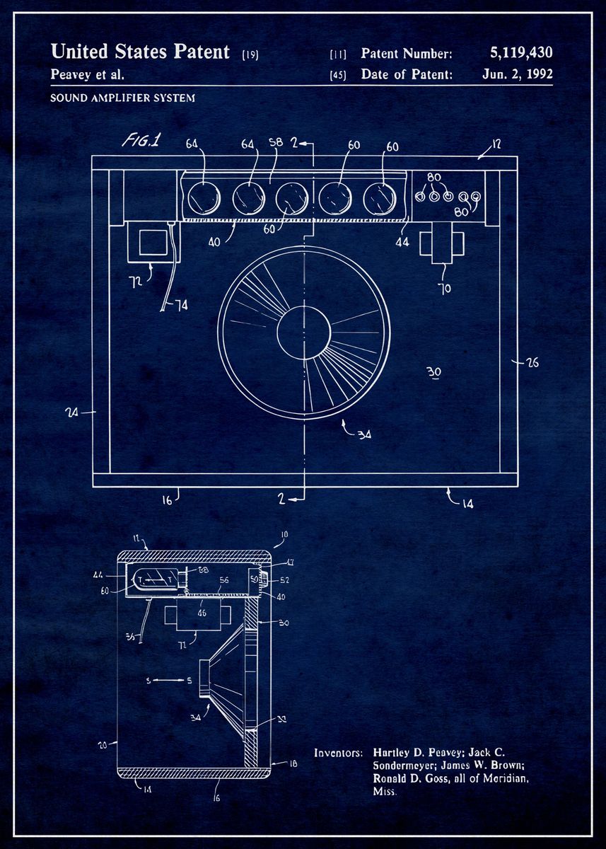 'Sound Amplifier System ' Poster, picture, metal print, paint by ...