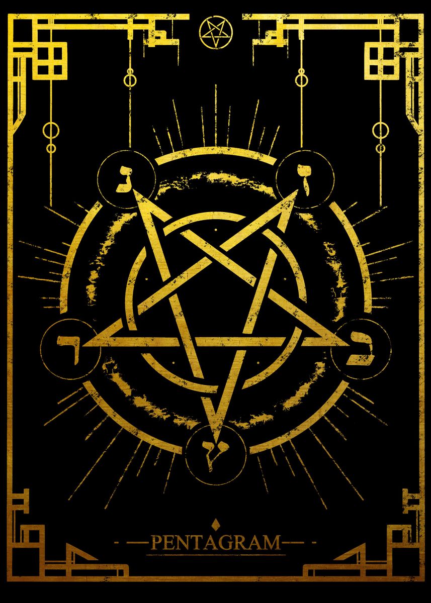 'Pentagram' Poster, picture, metal print, paint by Geometrical ...